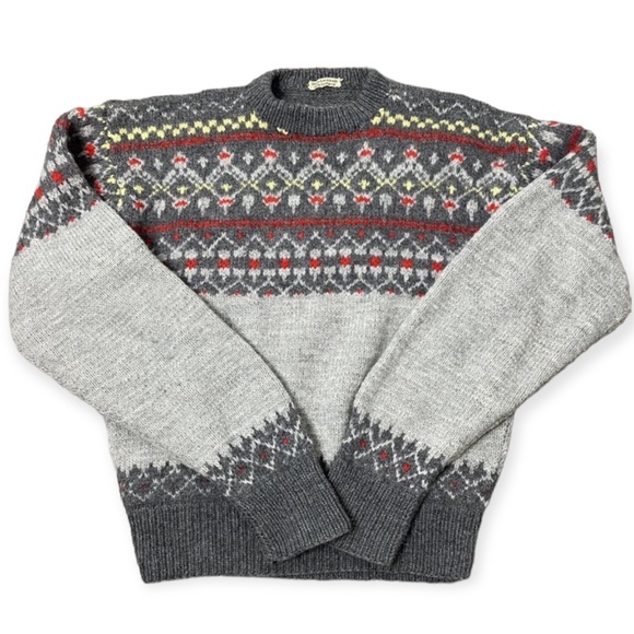 Handmade in Switzerland | Sweaters | Vintage Fair Isle Sweater Handmade ...